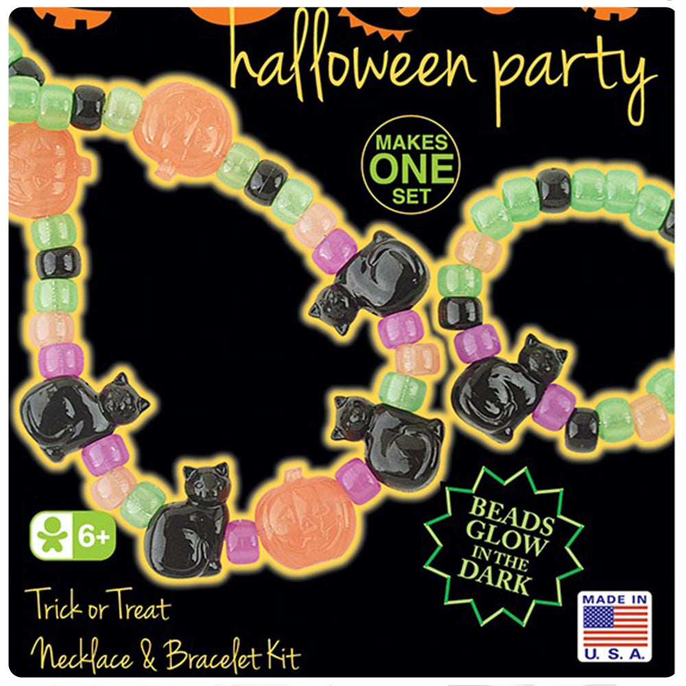 Trick Or Treat Necklace & Bracelet Kit
