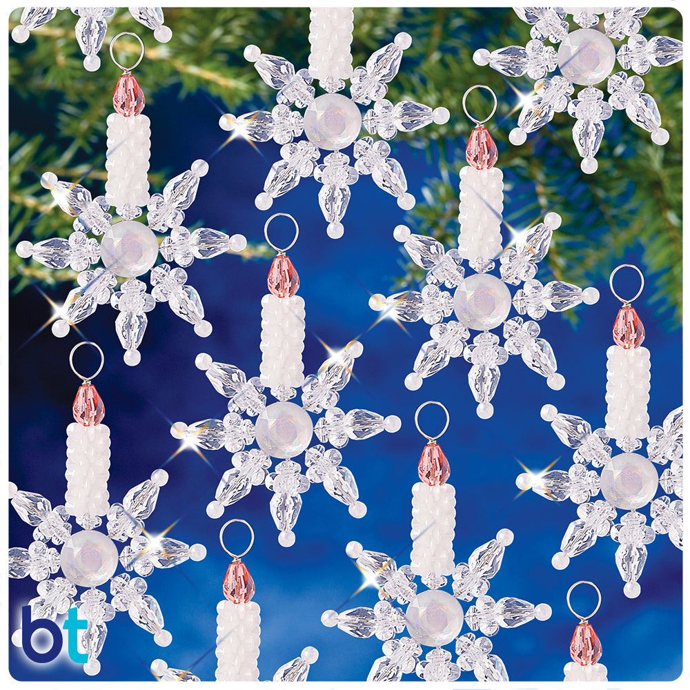 Snowflake Candles Holiday Ornament Kit