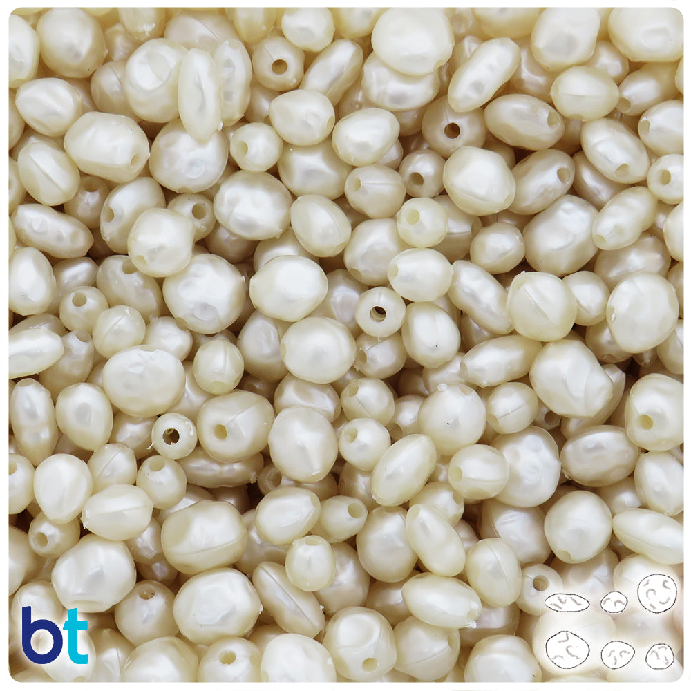 Bridal Pearl Freshwater Pearls Plastic Beads (2oz)