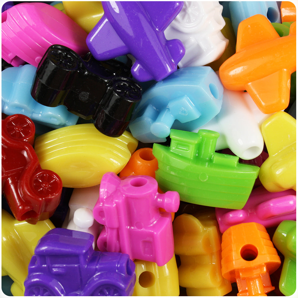 Opaque Mix Mini Mobile Pony Beads (8pcs)