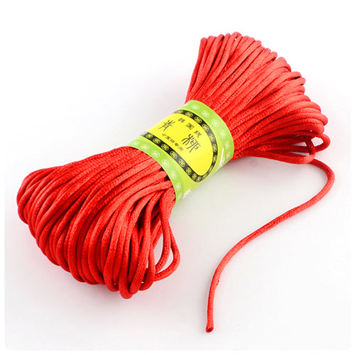Red 2mm Nylon Satin Cord (20m)